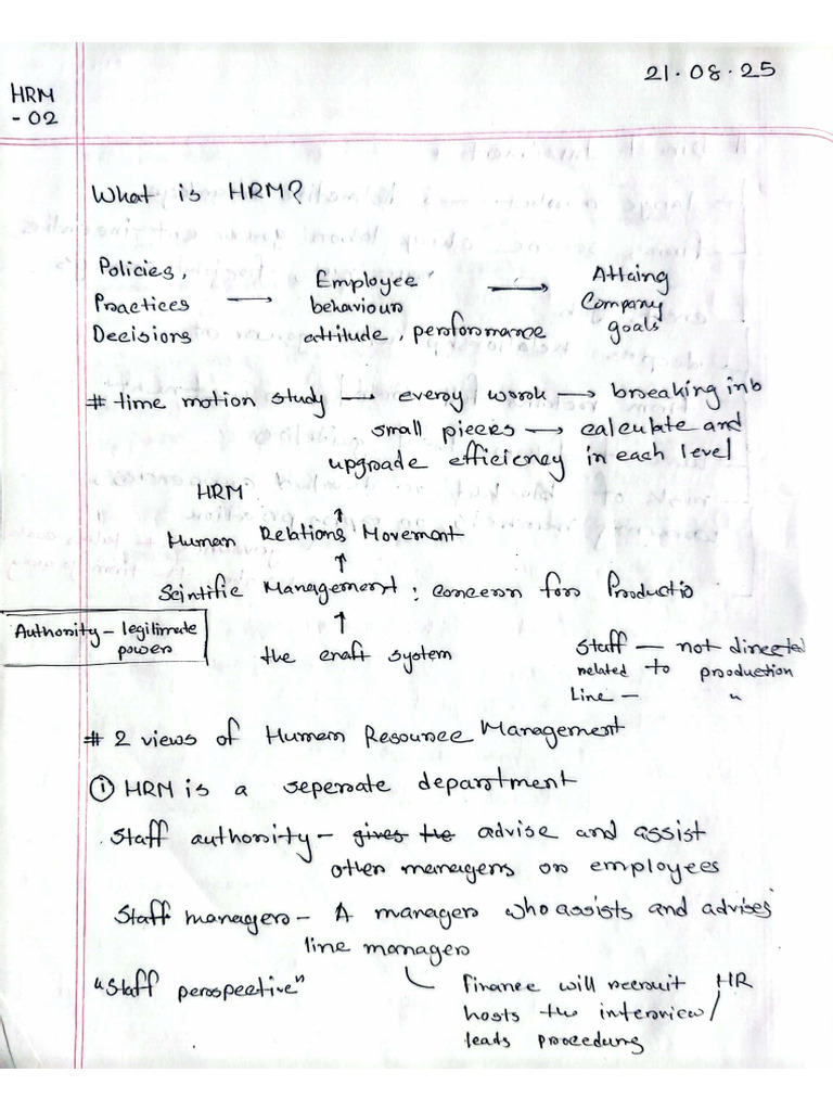 HRM Notes | PDF