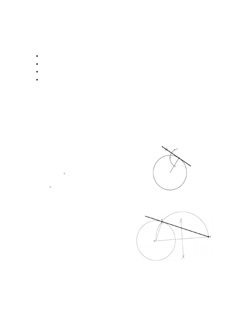 Tangents and Curve Blending Techniques | PDF | Circle | Tangent