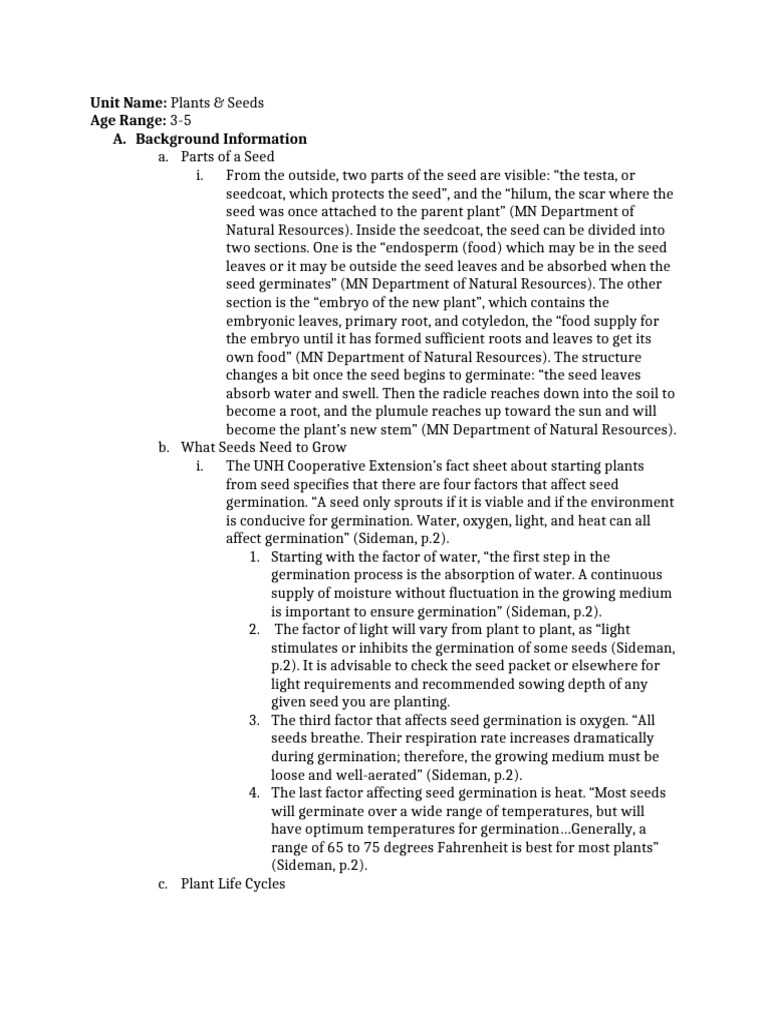 Reflecting on Seed Babies Lesson Plan | PDF | Seed | Germination