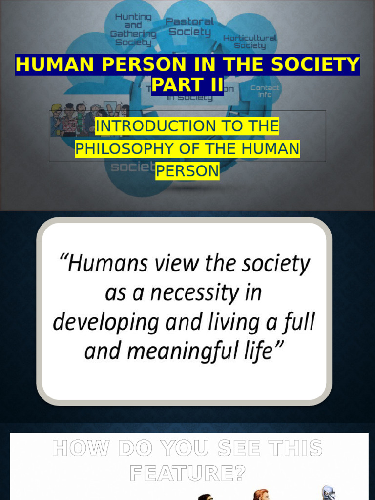 Week 12 Human Person in Their Society | PDF | Liberal Arts Education