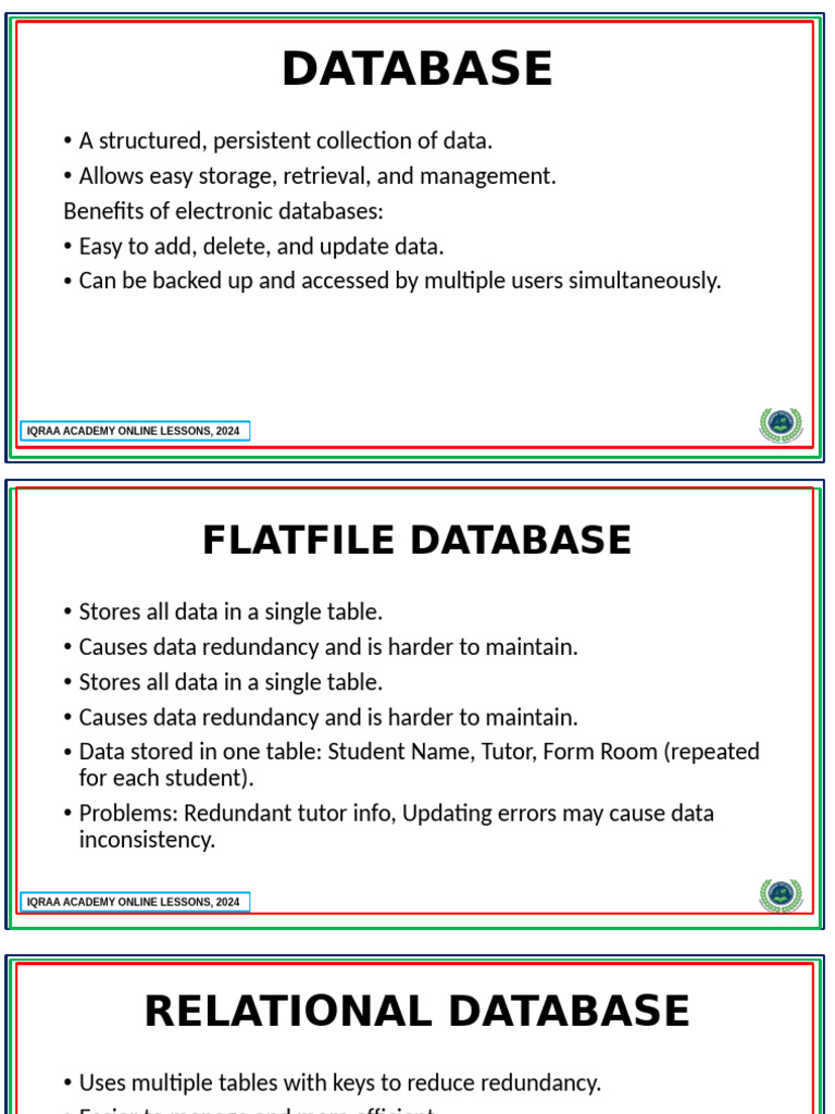 GRADE 10 WEEK 9 ICT | PDF | Databases | Relational Database