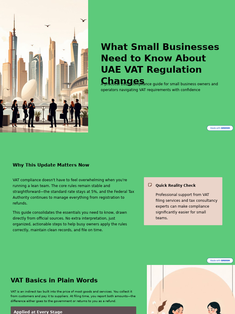 What Small Businesses Need To Know About UAE VAT Regulation Changes ...