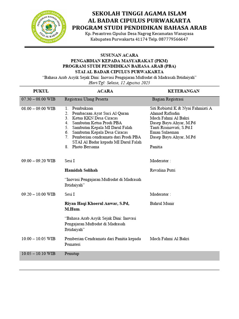 Inovasi Pengajaran Mufrodat PBA 2025 | PDF