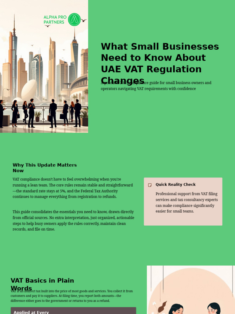 UAE VAT Changes: 2025 Guide for SMEs | PDF | Value Added Tax | Taxes
