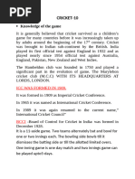 Primary School Cricket Lesson Plans | PDF | Bowling (Cricket) | Cricket