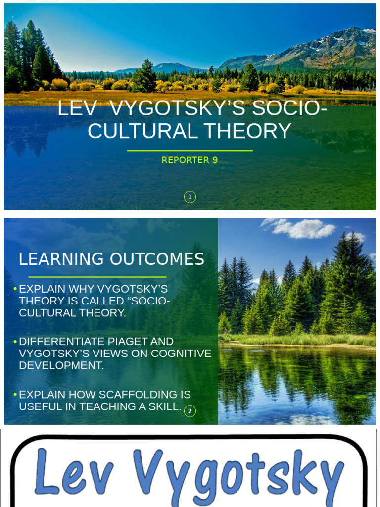 Lev Vygotskys Socio Cultural Theory | PDF | Cognitive Development ...