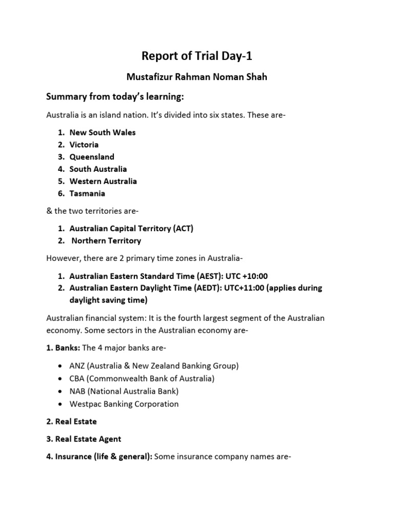 Report of Trial Day-1 | PDF | Mortgage Broker | Banking