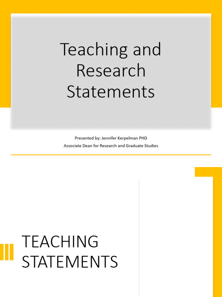 Teaching and Research Statements | PDF | Learning | Liberal Arts Education