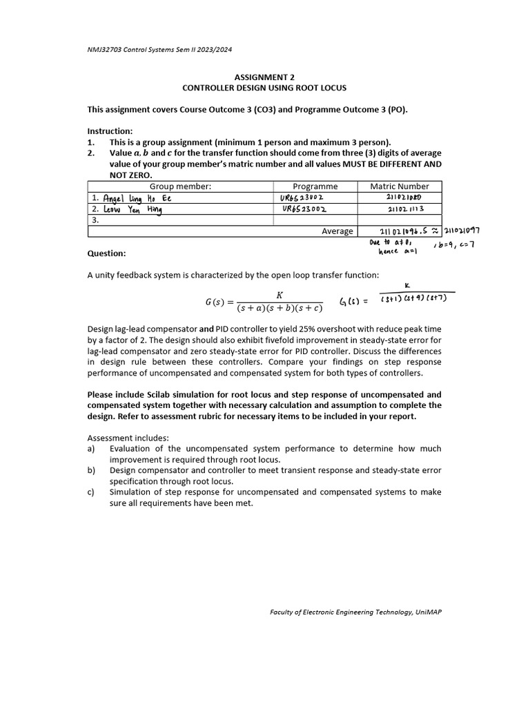 Controller Design with Root Locus | PDF