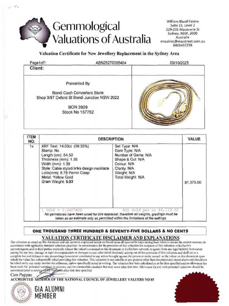 Jewellery Valuation 1000110663 | PDF | Real Estate Appraisal ...