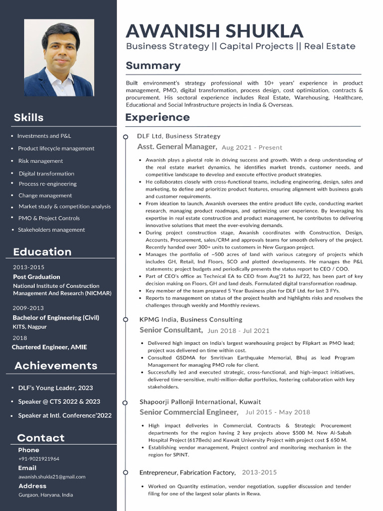 Awanish Shukla Resume Jun'24 | PDF