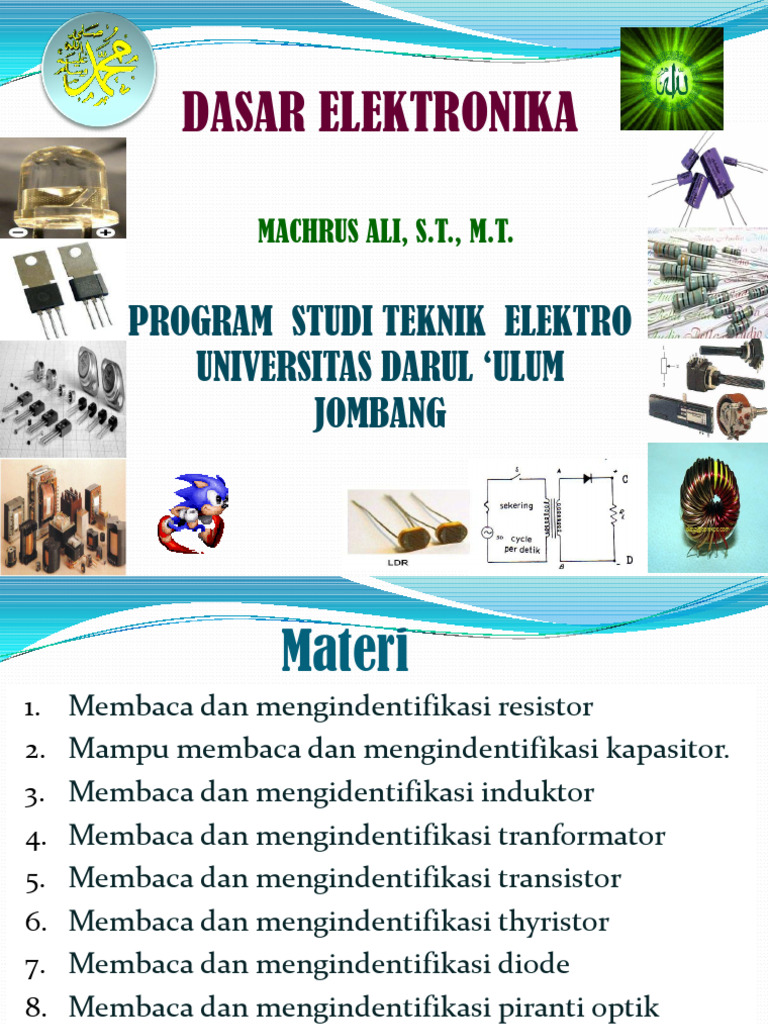 Komponen Dasar Elektronika dan Fungsinya | PDF