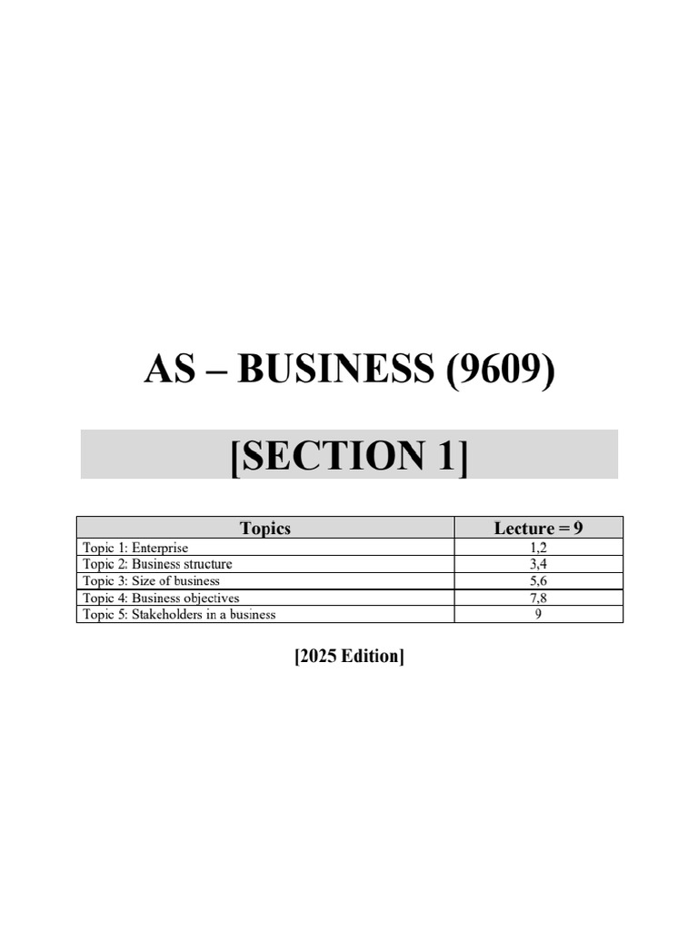 Business As Notes | PDF