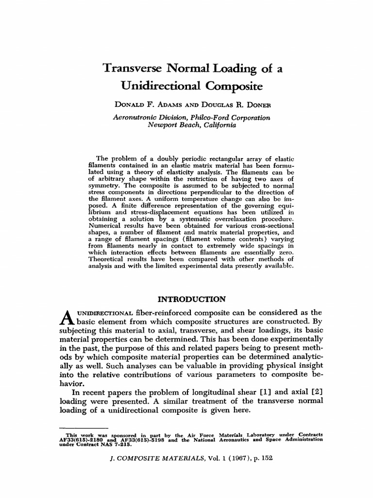 Transverse Loading Analysis of Composites | PDF | Composite Material ...