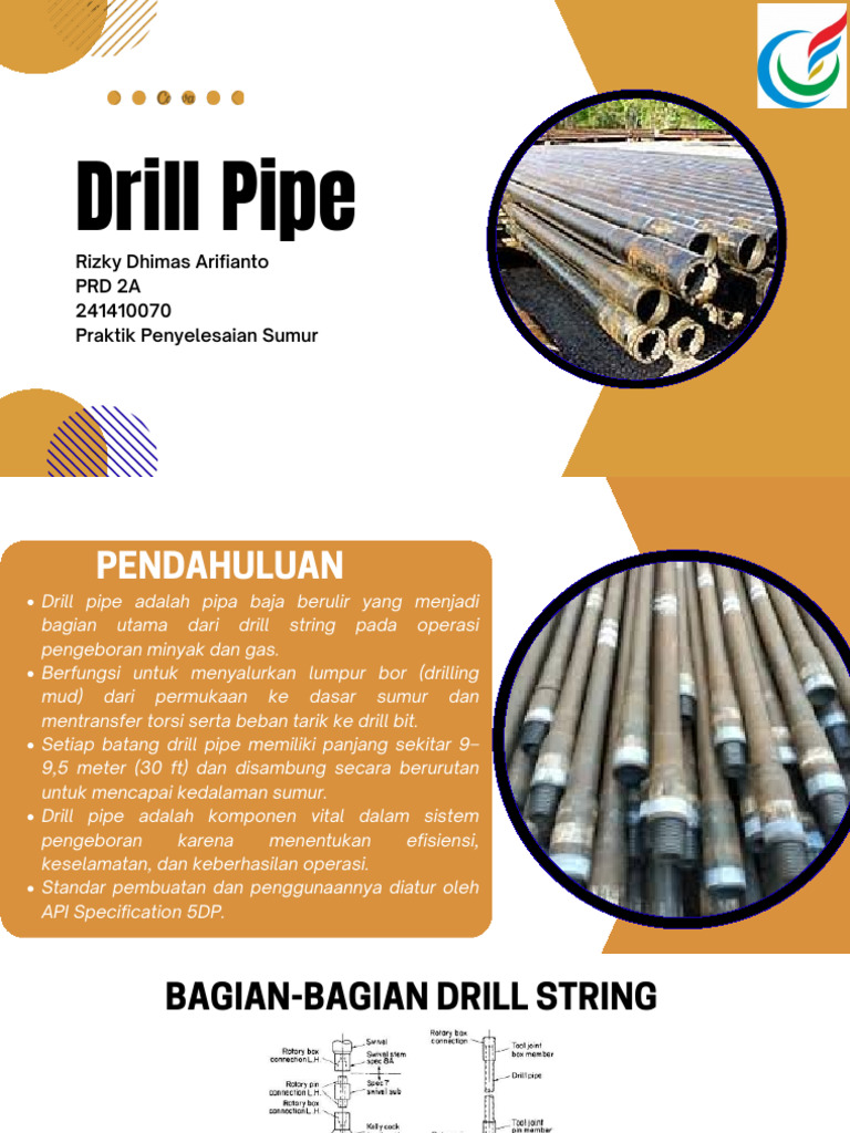 Rizky Dhimas Arifianto - PPT Drill Pipe | PDF
