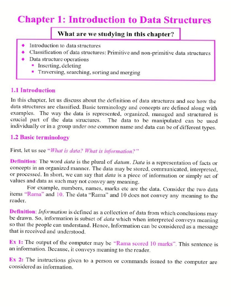 Data Structure 1 | PDF