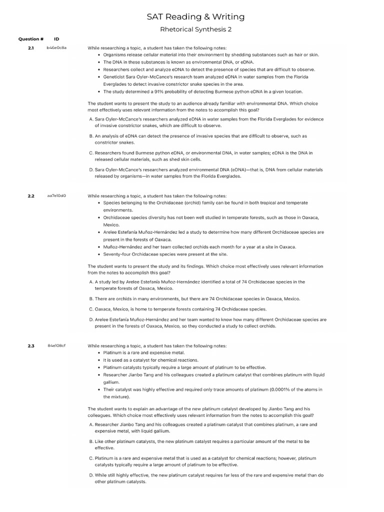 Rhetorical Synthesis 2 | PDF