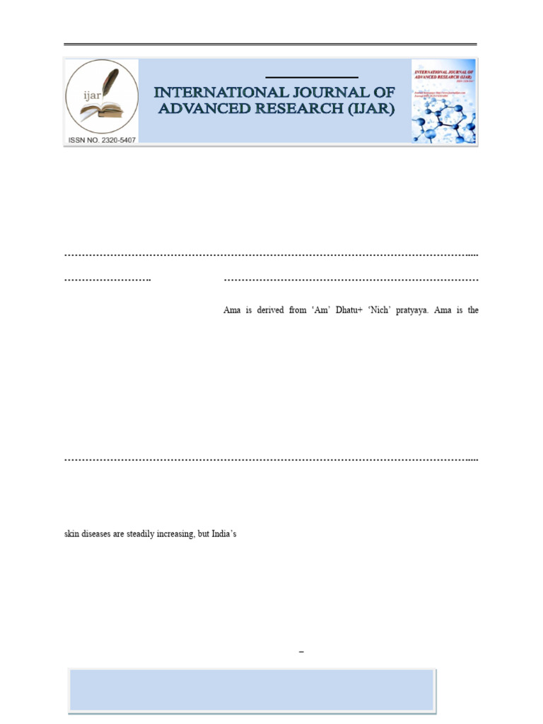 CLINICAL EVALUATION OF AMA IN THE PATHOGENESIS OF SKIN DISORDERS | PDF ...