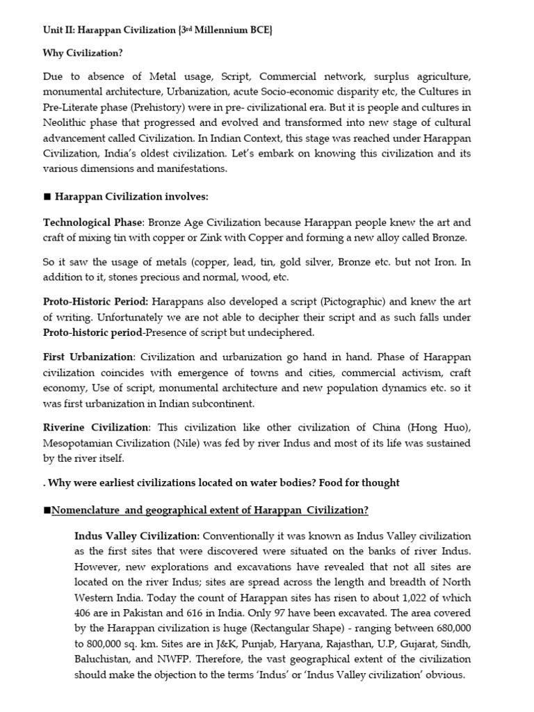 Overview of Harappan Civilization | PDF
