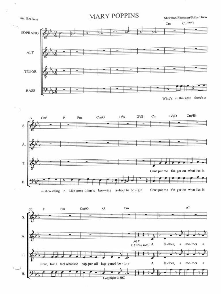 Mary Poppins Medley | PDF