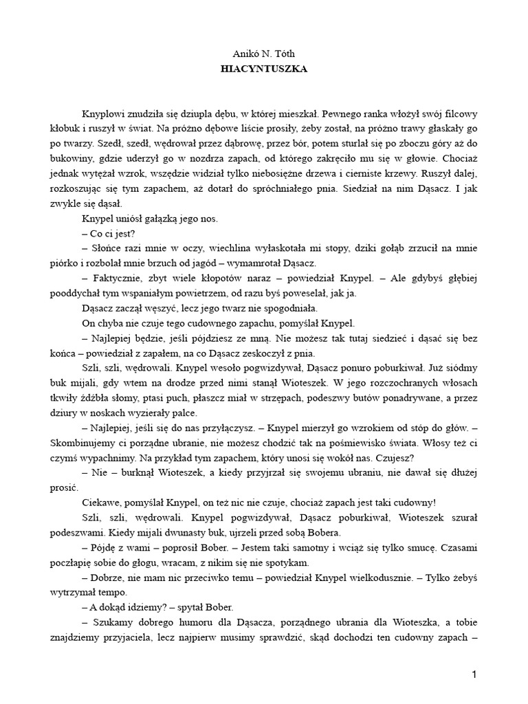 Anikó N. Tóth Hiacyntuszka PDF | PDF
