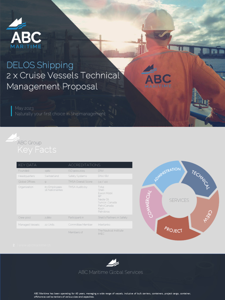 DELOS Shipping Management Proposal | PDF | Sailor | Supply Chain