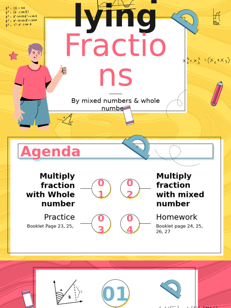 Multiplying Fractions, Mixed Numbers, and Whole Numbers | PDF