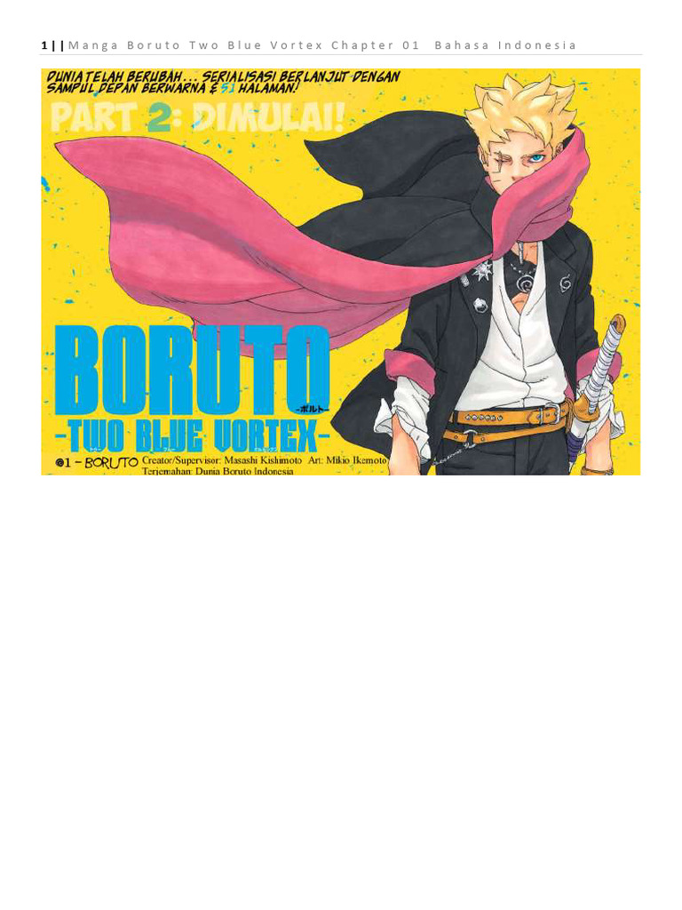 (DBI) Manga Boruto TBV Bahasa Indonesia Chapter 01 (LQ) | PDF