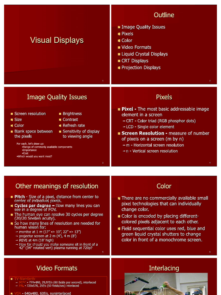 LCD Notes in 4 Slides Per Page | PDF | Imaging | Glass Applications