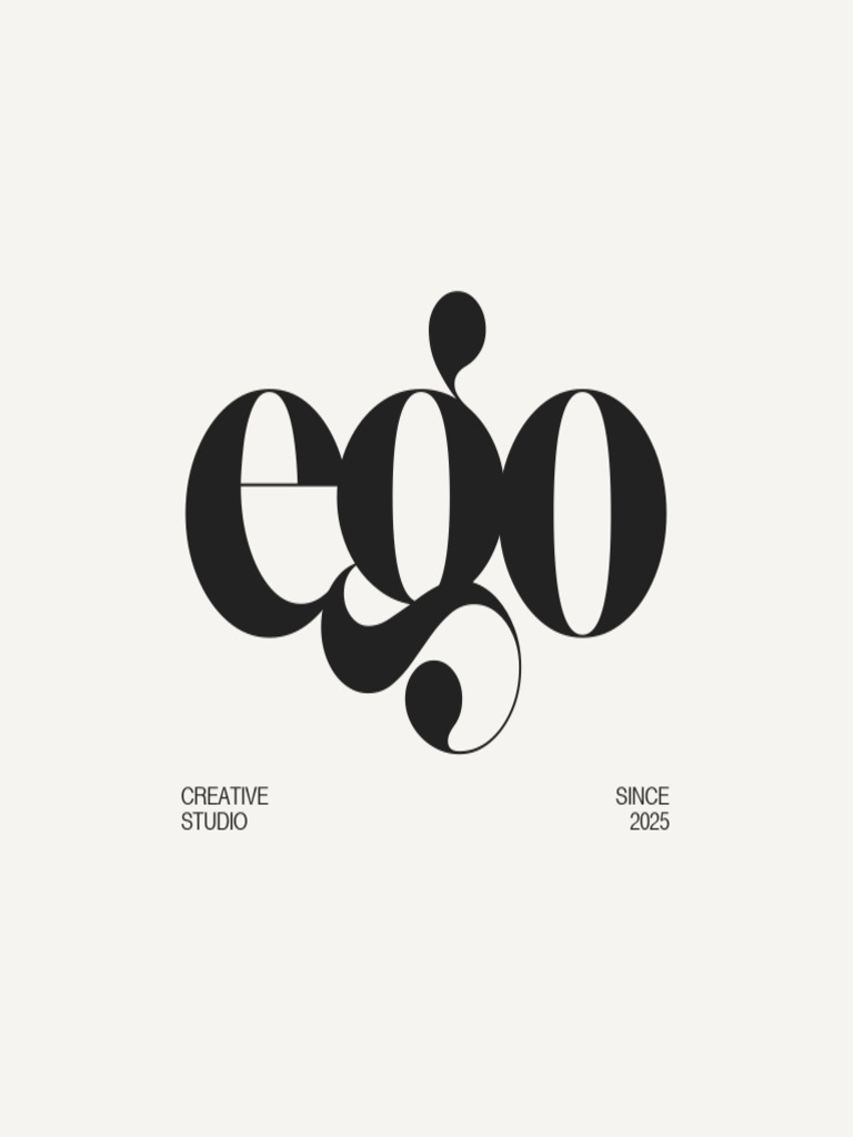 Black White Minimal Simple Modern Creative Studio Ego Logo - 20251020 ...