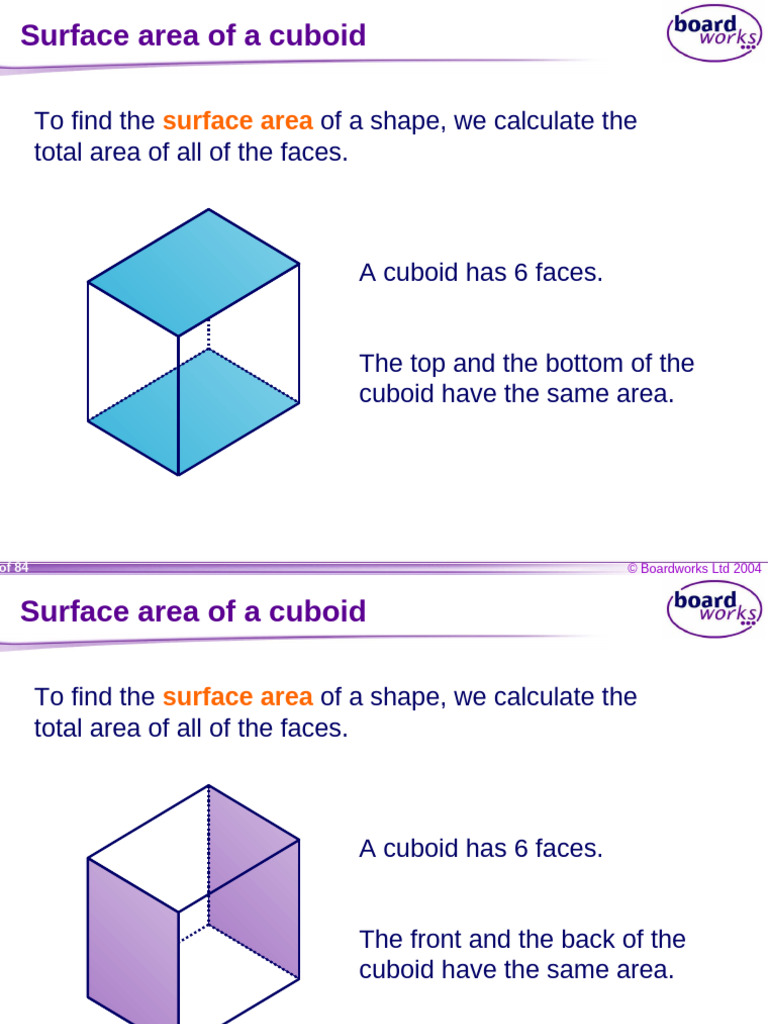 Surface Area Cuboids Book 2.2 Remote Using Hegarty | PDF | Polytopes