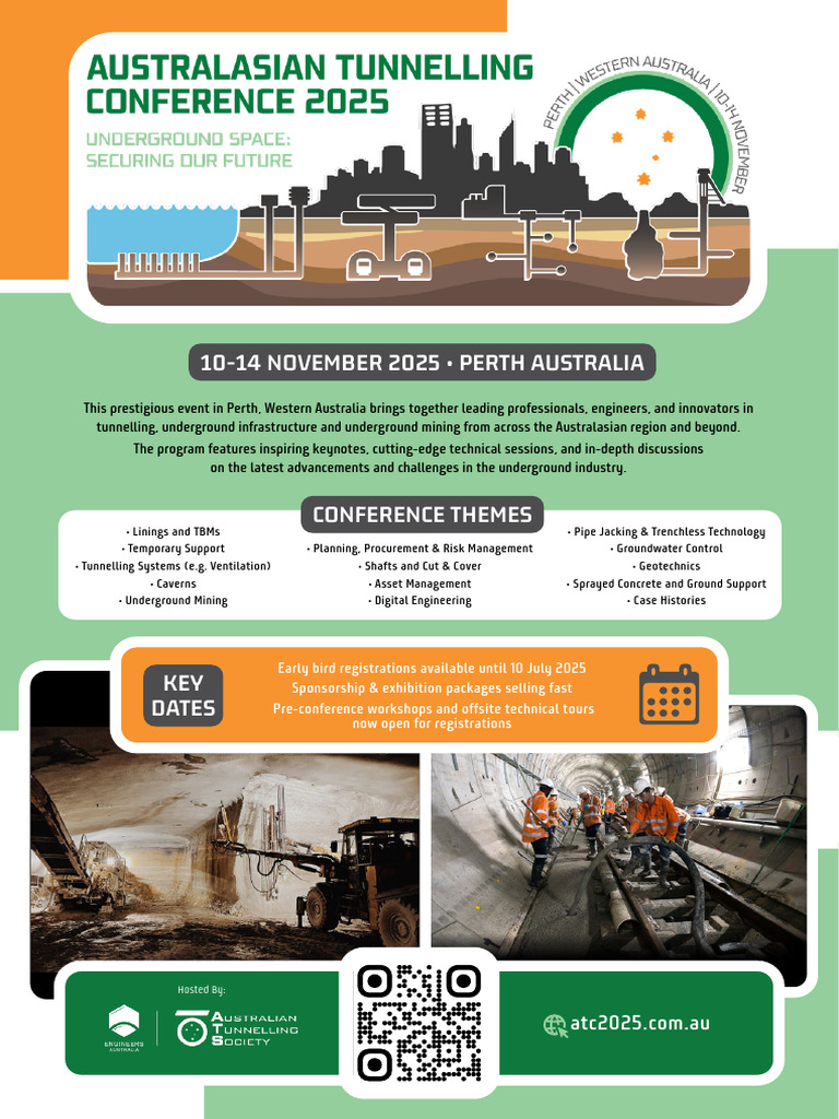 ATC Perth 2025: Tunnelling Conference | PDF | Tunnel | Engineering