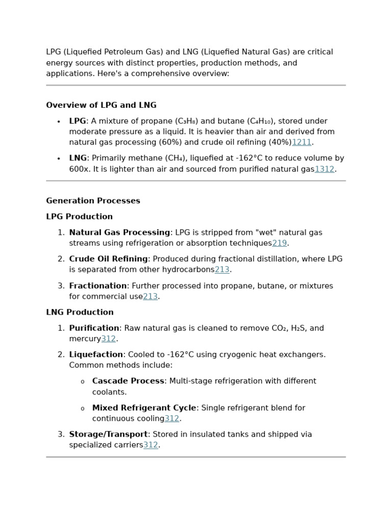 LPG vs. LNG: Properties and Applications | PDF | Liquefied Natural Gas ...