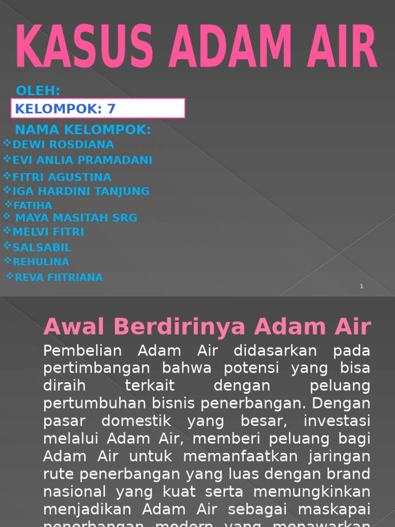 Kepemilikan dan Manajemen Adam Air | PDF