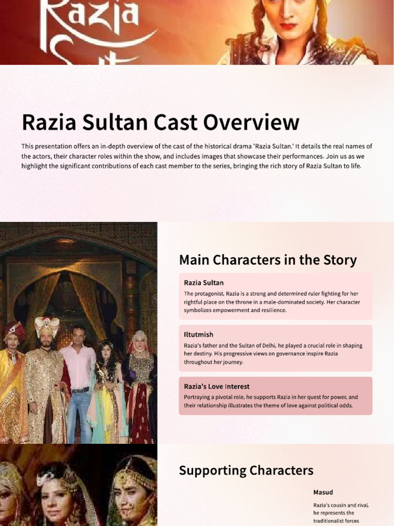 Razia Sultan Cast Overview | PDF