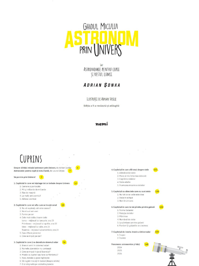 Ghidul Micului Astronom Prin Univers Sonka Adrian Nemira Attachment 1 | PDF