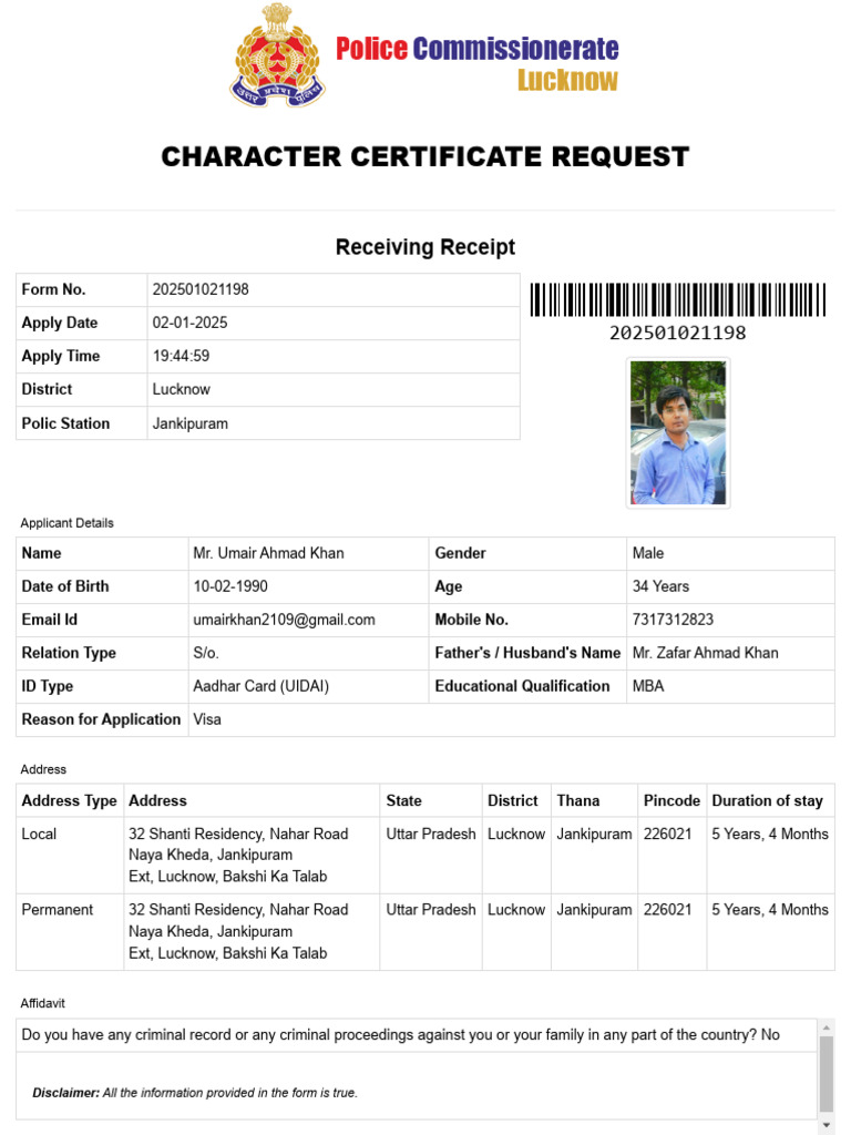 Police Commissionerate Lucknow Uttar Pradesh | PDF