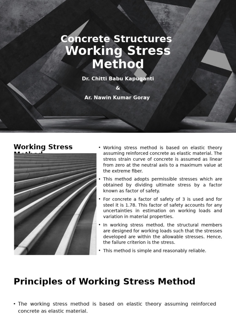 Concrete Structures - Working Stress Method | PDF | Stress (Mechanics ...