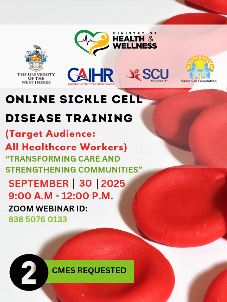 World Sickle Cell Awareness Month - Online Training - FLYER | PDF