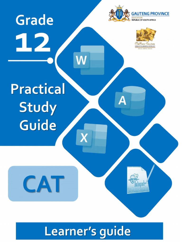 Gr12 CAT Practical Learner Study Guide 2025 | PDF | Microsoft Word ...