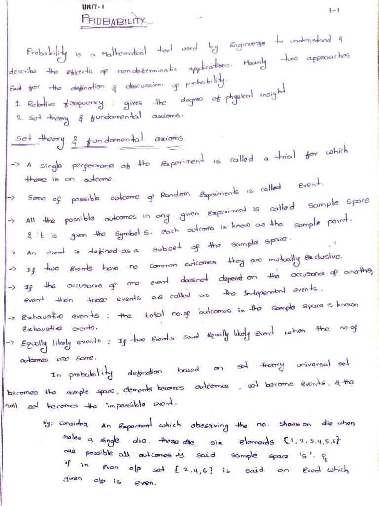 PTSP Lecturer Notes - Compressed | PDF | Randomness