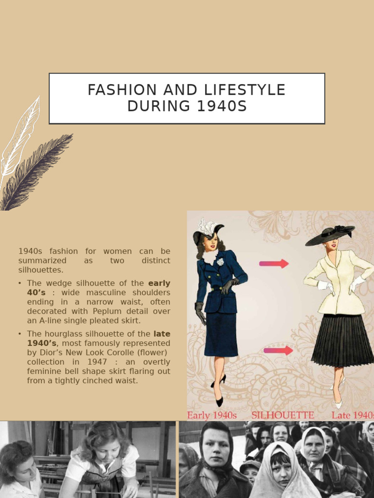 Fashion and Lifestyle During 1940s | PDF