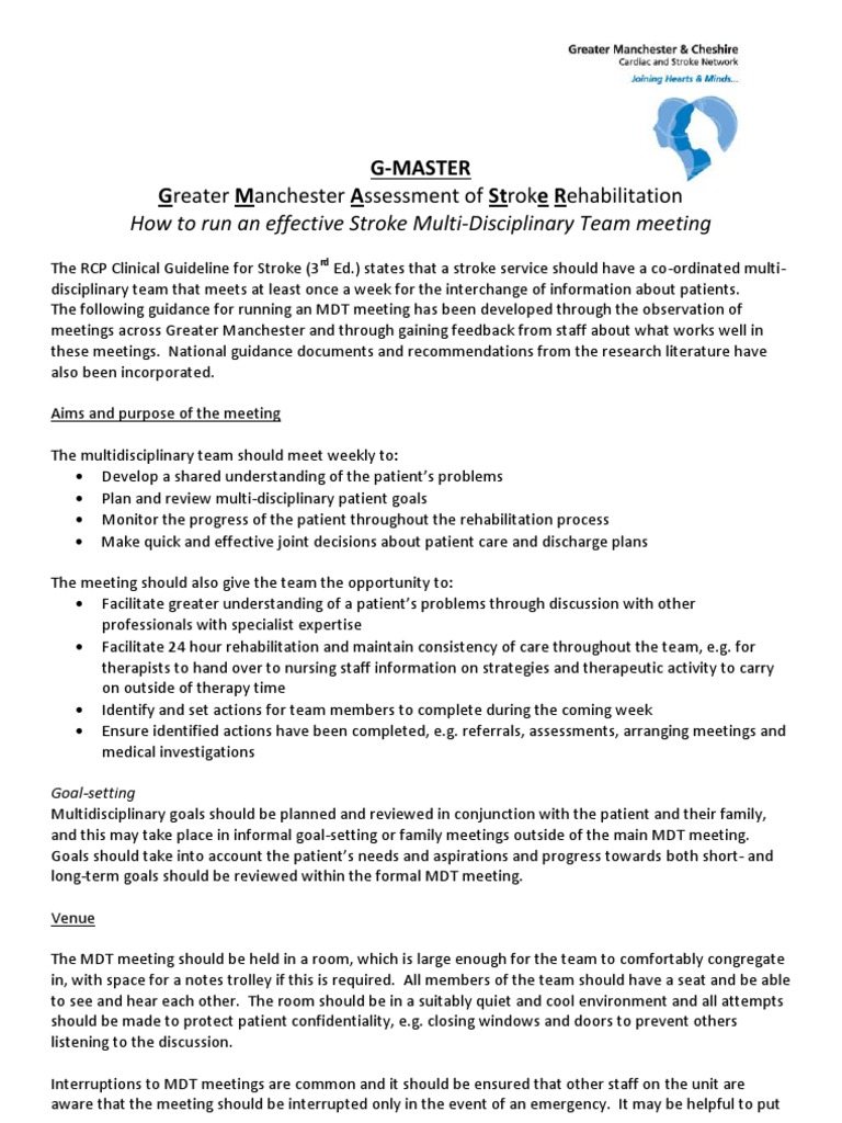 MDT Guide and Documentation | PDF | Physical Therapy | Stroke