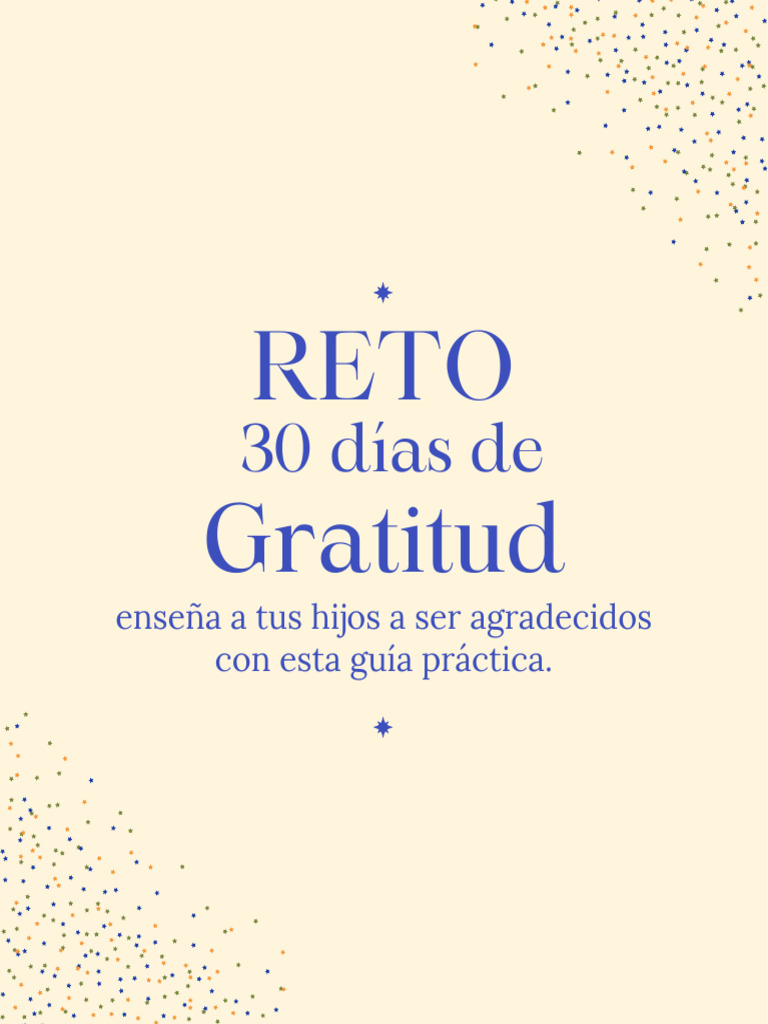 30 Días de Gratitud Con Tus Hijos | PDF