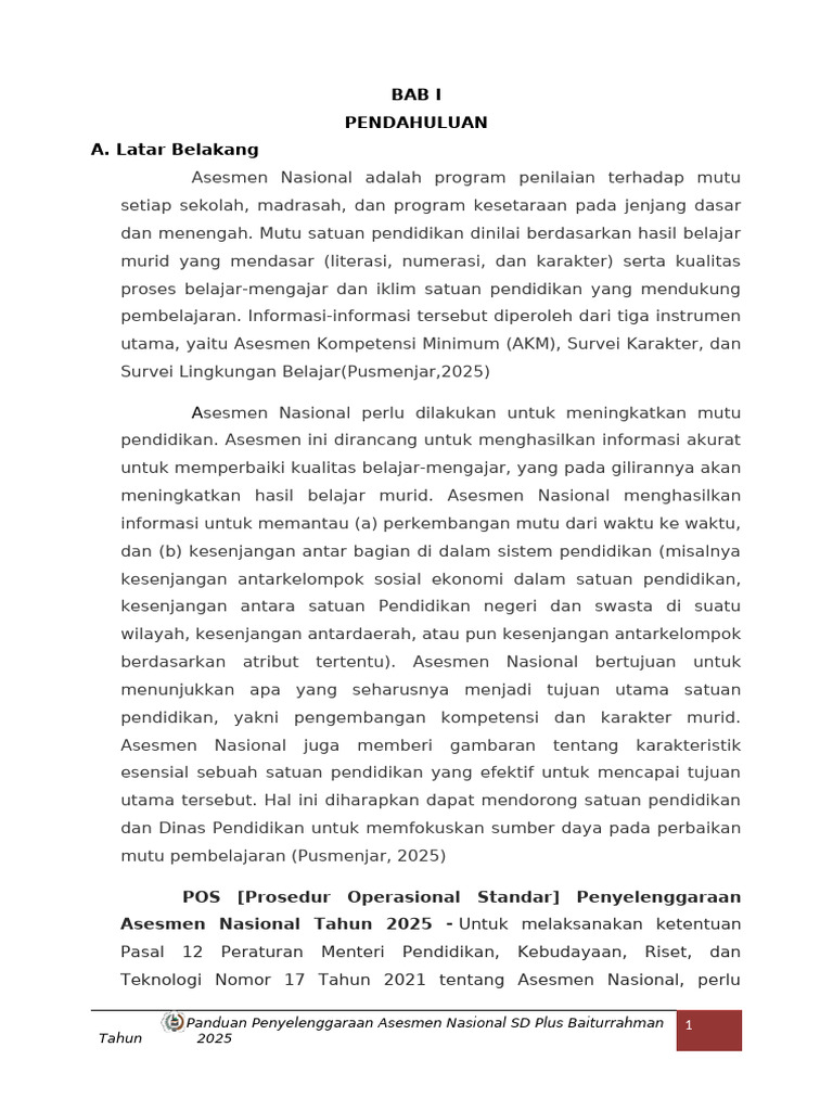 Isi Pos Anbk 2025 | PDF