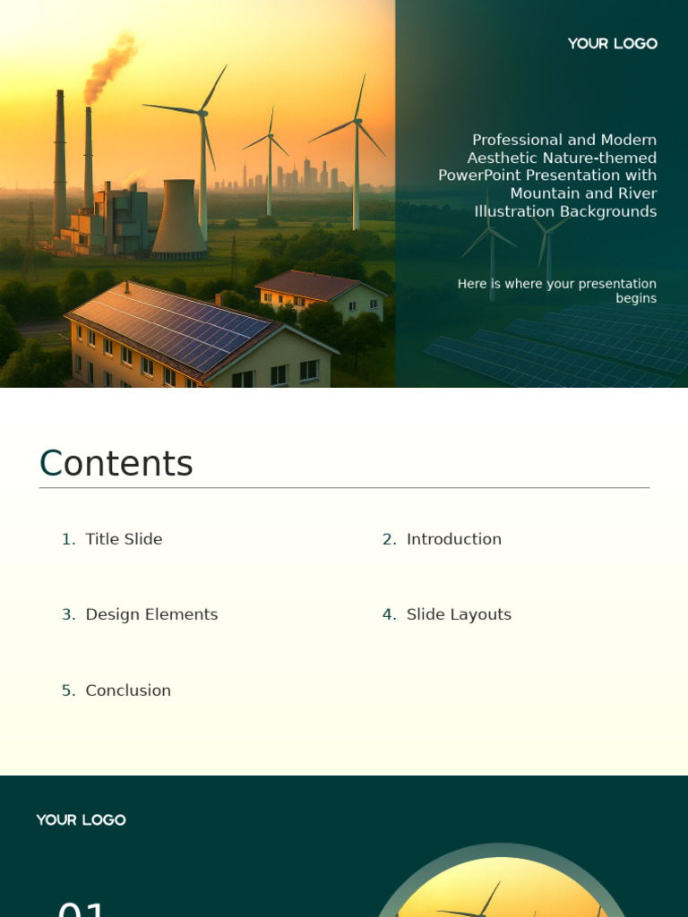 Professional and Modern Aesthetic Nature-Themed PowerPoint Presentation ...