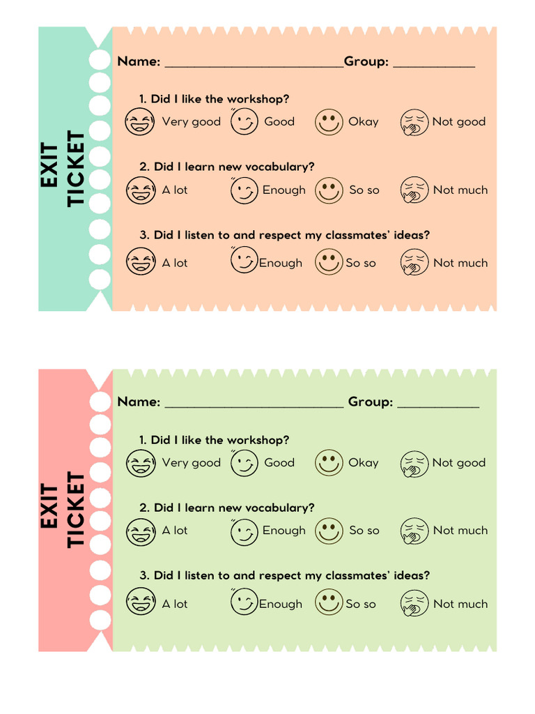 Exit Ticket Stop Motion Now | PDF