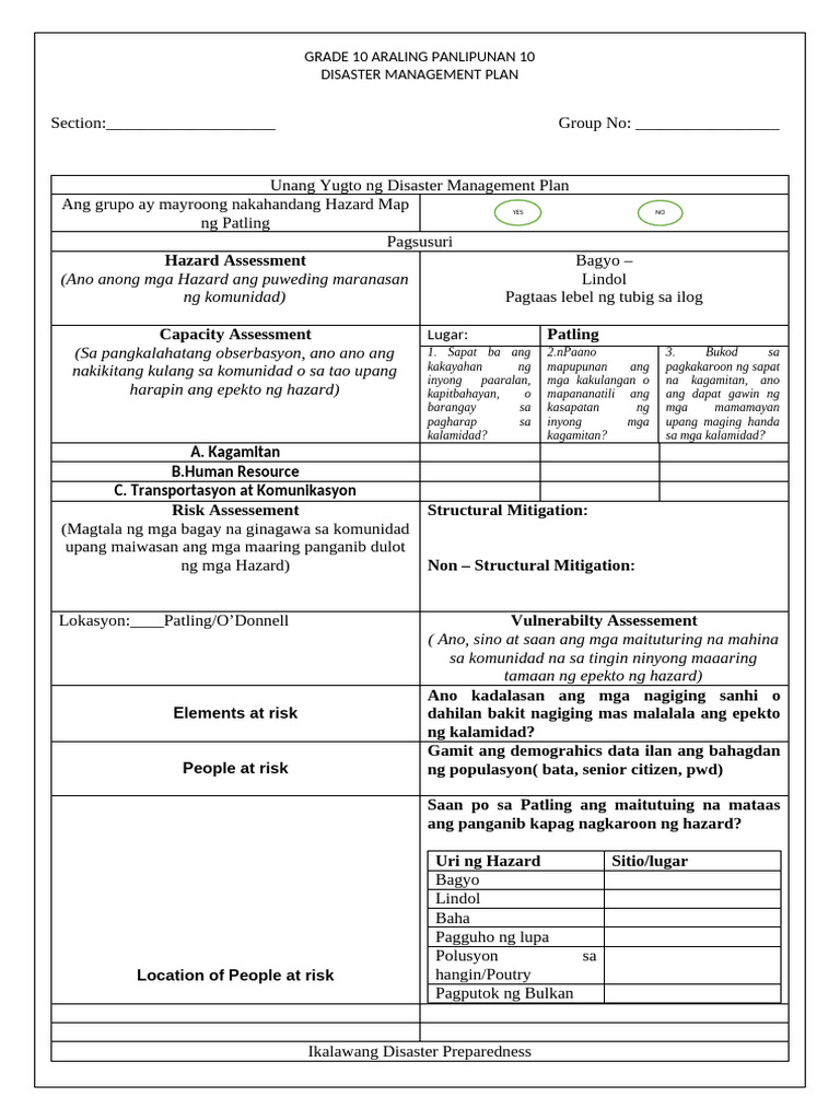 10 Disaster Management Plan | PDF