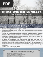 Those Winter Sundays Poem Notes | PDF