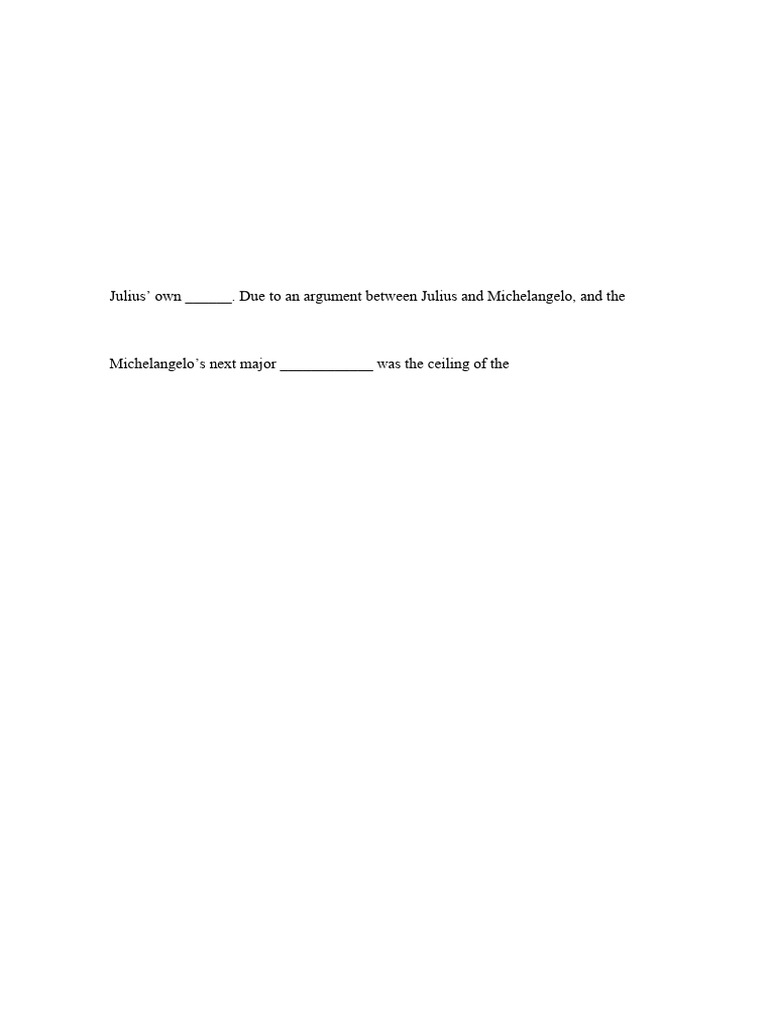 Michelangelo: Life and Major Works | PDF